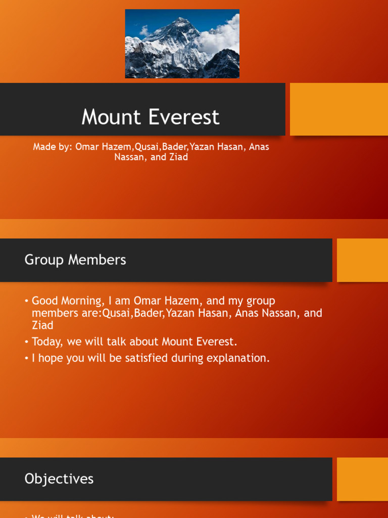 Mount Everest | PDF | Mount Everest | Mountains Of Nepal