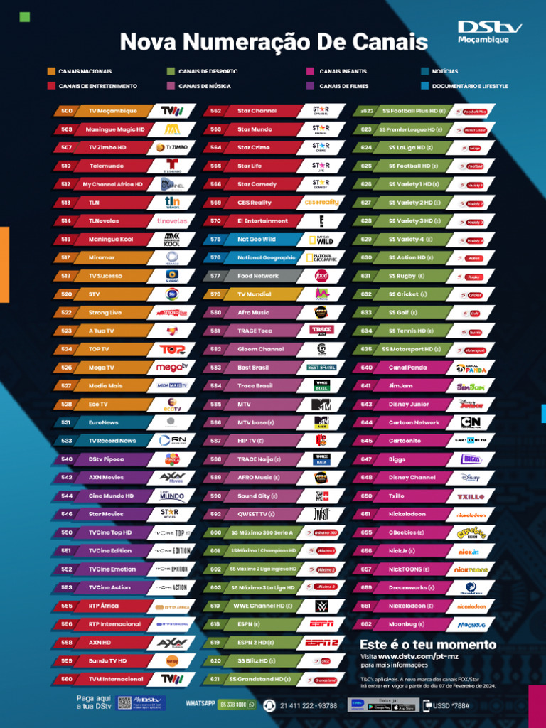 DSTV Grid Poster Moz Channels 2024 | PDF