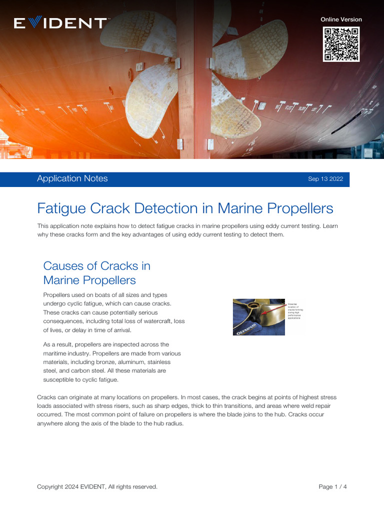 Fatigue Crack Detection in Marine Propellers | PDF | Materials ...