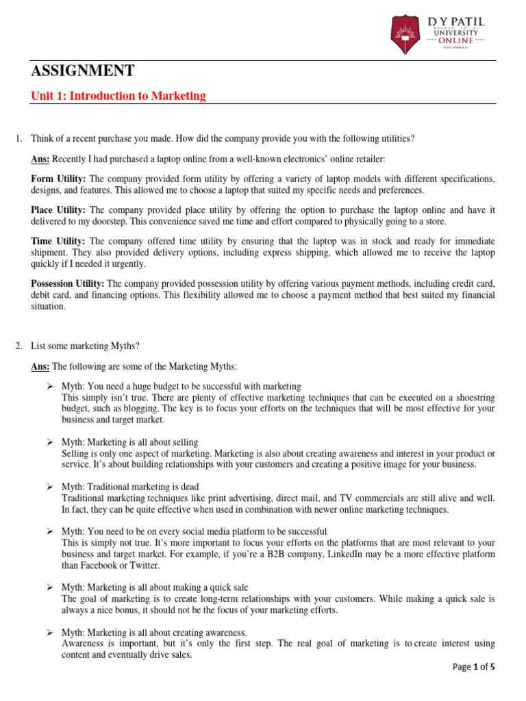 Module 1 Assignment Pm Answered Pdf Marketing Electric Vehicle