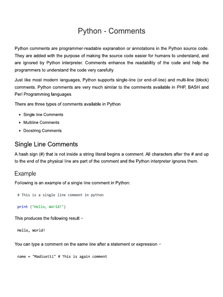 4 Python Comments | PDF | Technology & Engineering