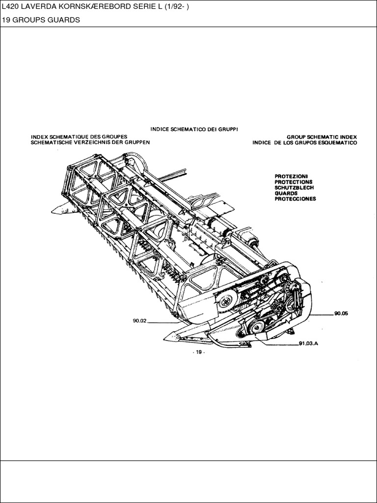 Laverda L-Series Heder Parts Catalog | PDF