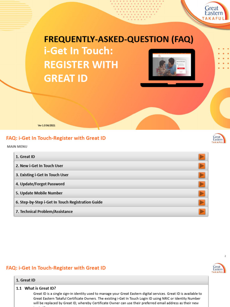 Igit Registration With Great Id Faq | PDF | Authentication | Login
