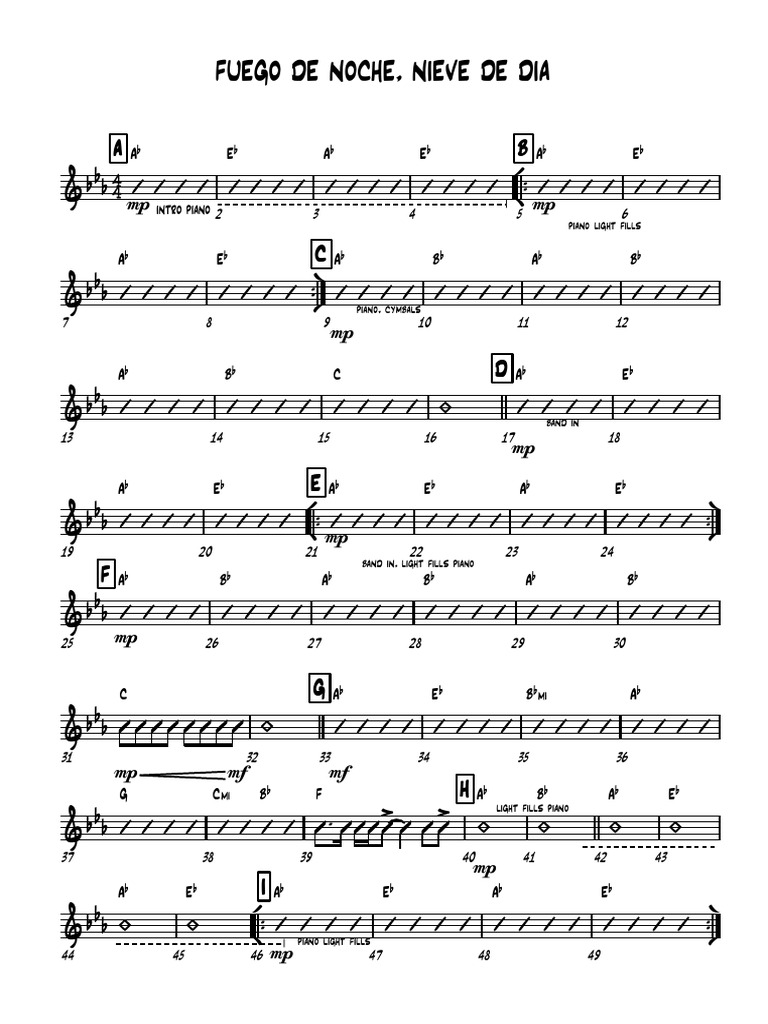 FUEGODENOCHE Ricky Martin Chart | PDF