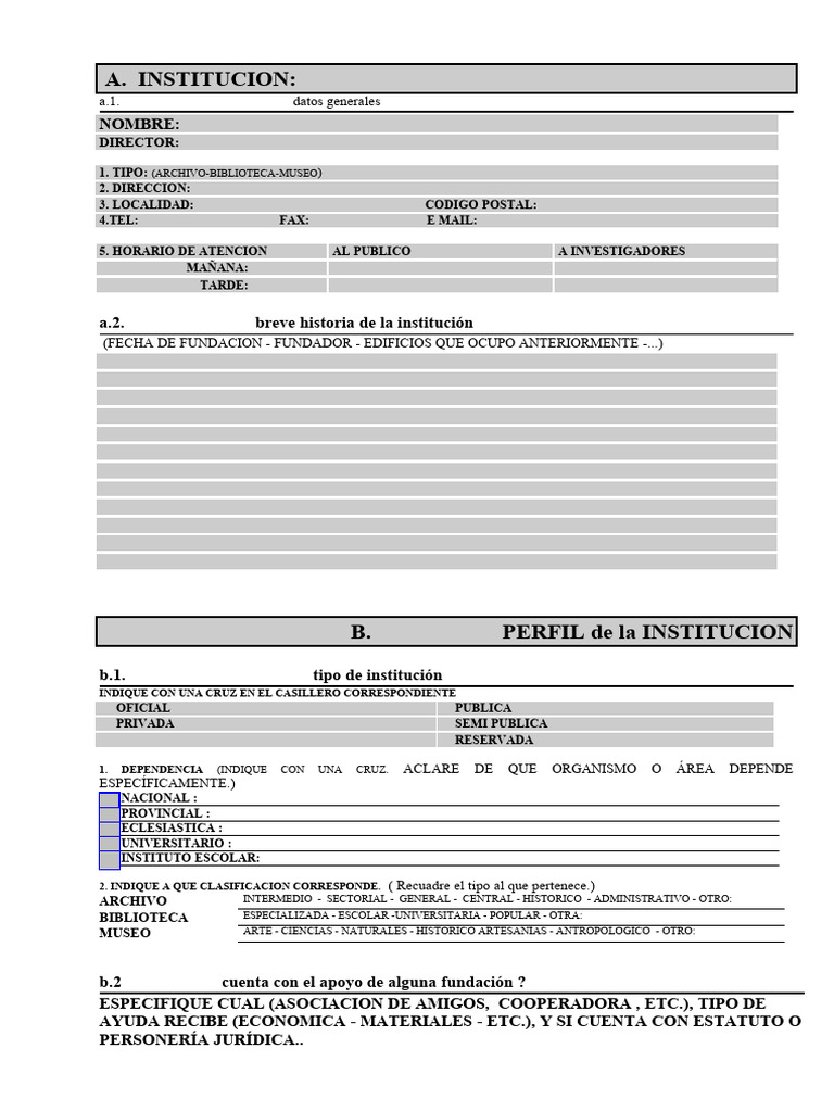 Ficha de Diagnostico Institucional | PDF | Institución | edificio