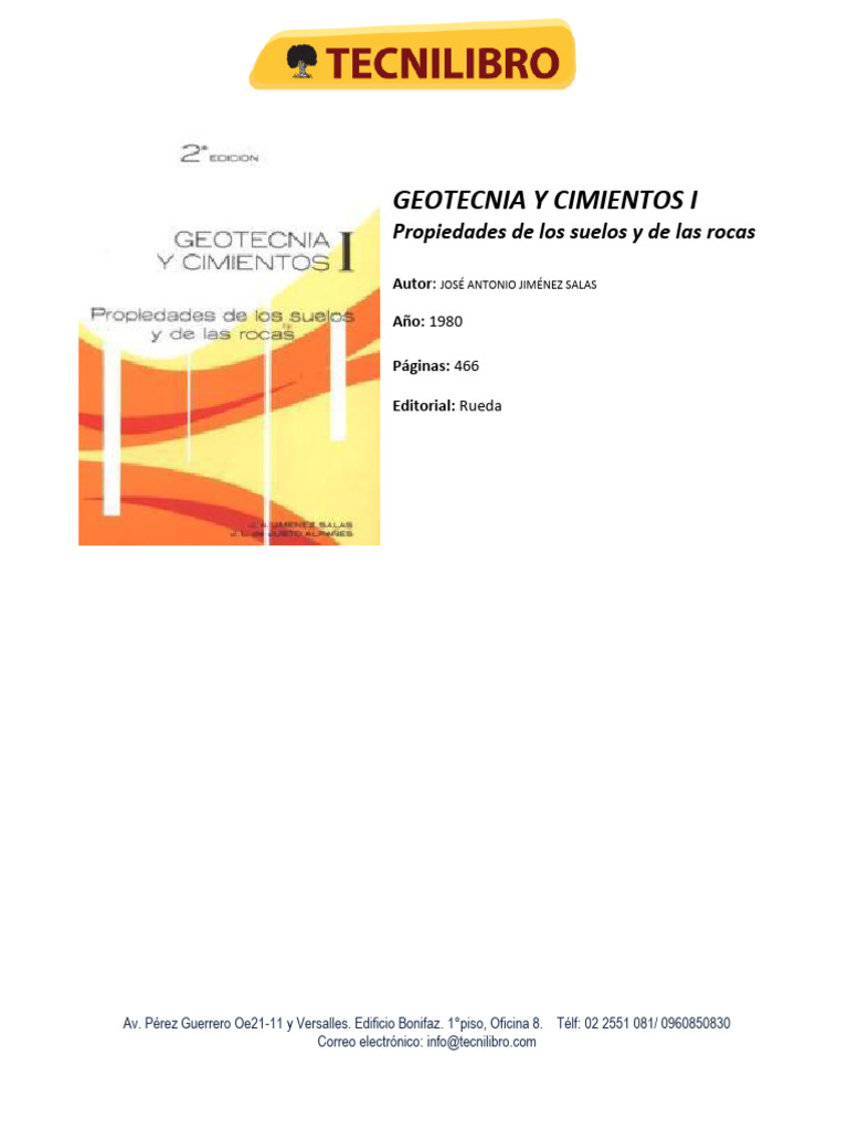 Geotecnia y Cimientos | PDF | Ingeniería | Ingeniería geotécnica