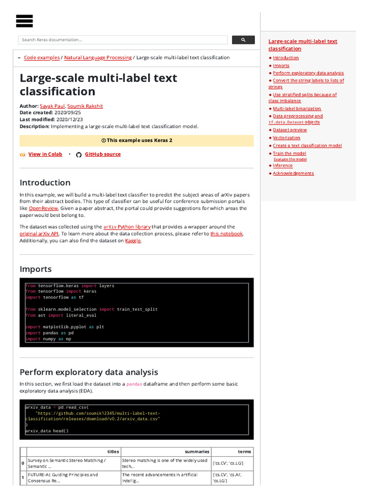 Large-Scale Multi-Label Text Classification - 1716327730214 | PDF | Machine Learning | Applied ...