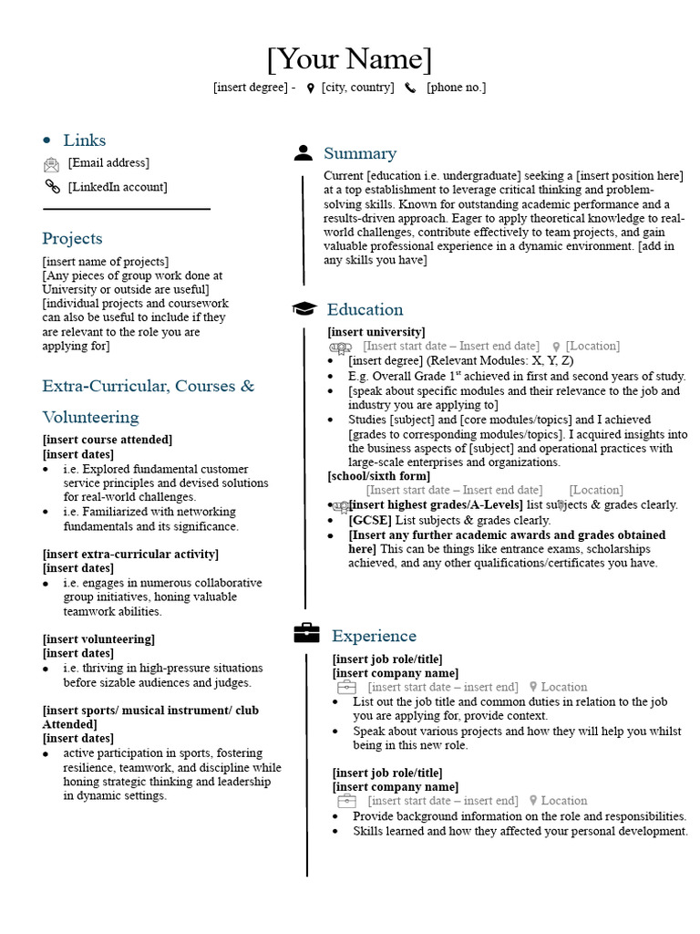 CV Template | PDF | Behavior Modification | Learning