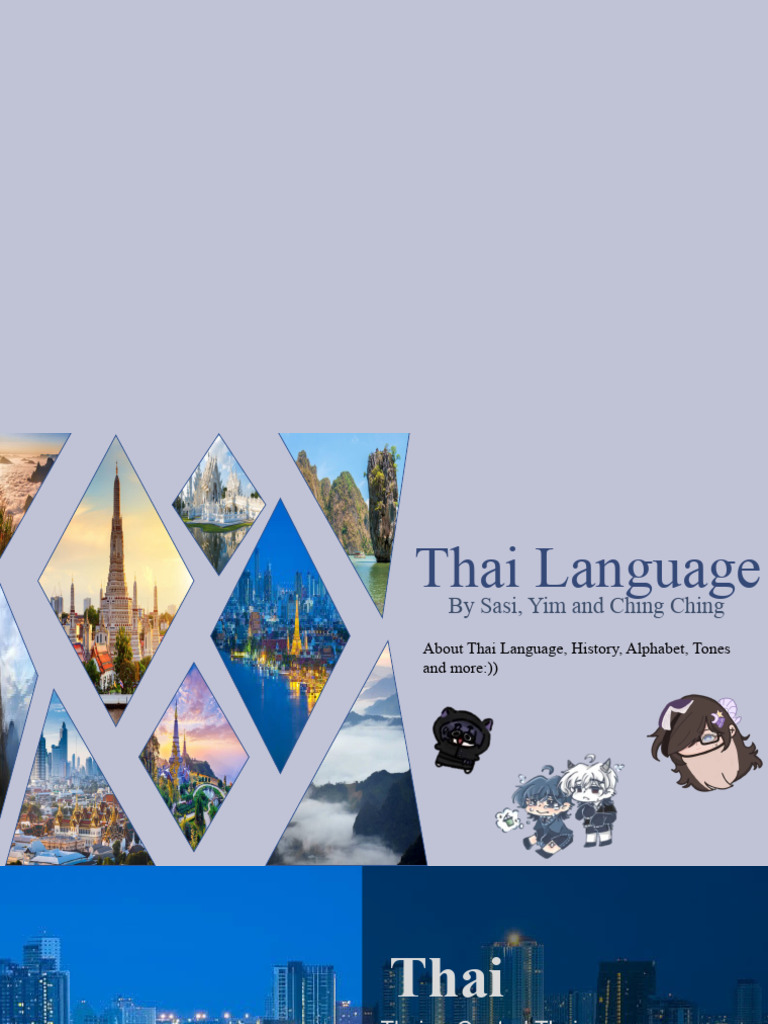 Thai Language T.liam | PDF | Thai Language | Tone (Linguistics)