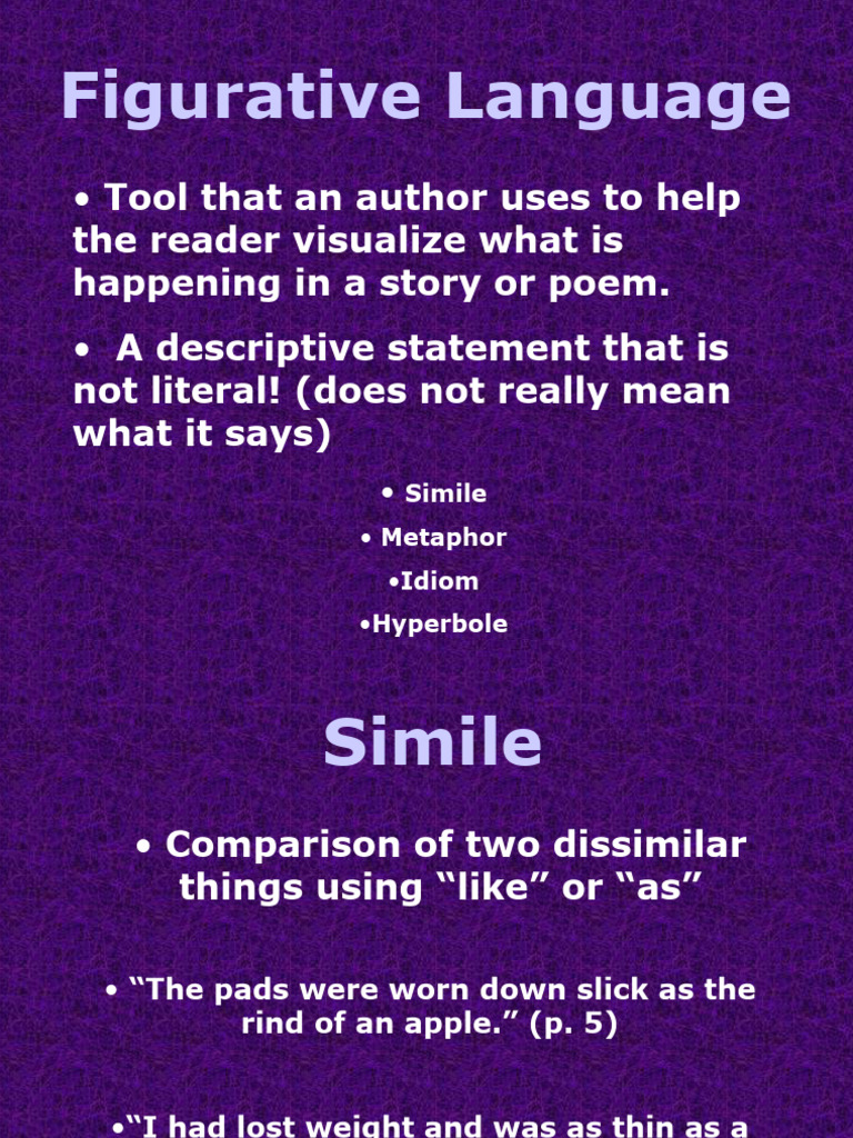 Extended Metaphor (figurative language) | PDF