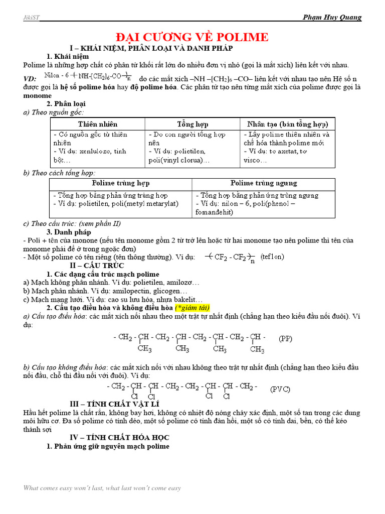 Lt. Đ I Cương Polime | PDF