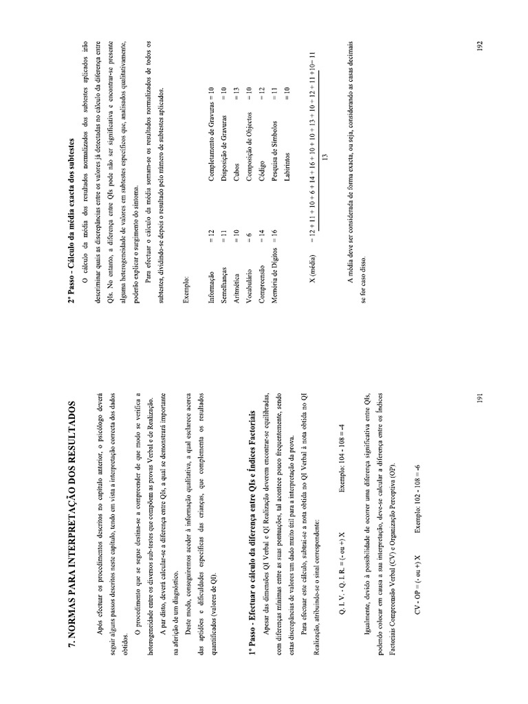 Wisc III Cotacao | PDF