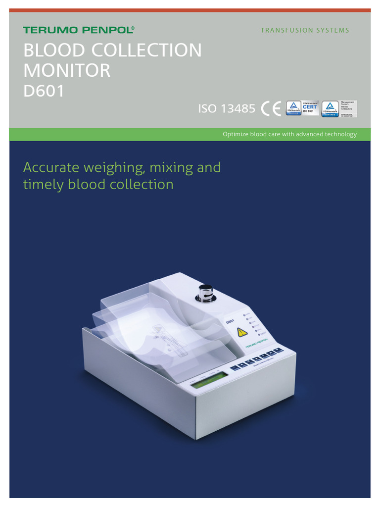 Blood Collection Monitor 25.10.16 | PDF | Blood | Blood Transfusion