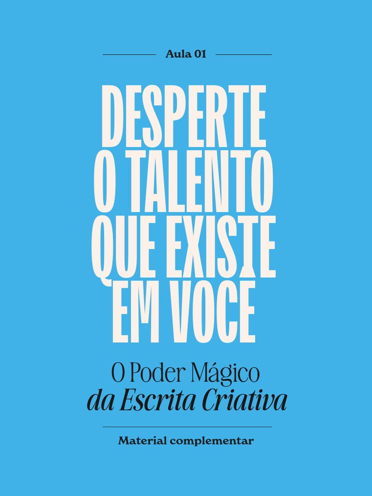 Material Complementar Aula 1 | PDF | Franz Kafka | Escrita