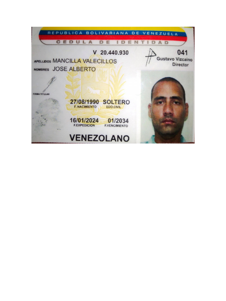 Cedula de Jose | PDF