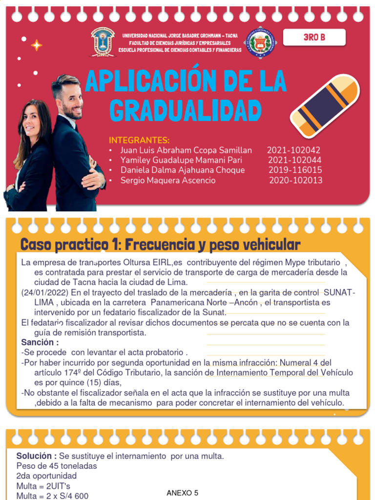 GRUPO 8 APLICACIÓN DE LA GRADUALIDAD final (1) | PDF | Multa (pena ...