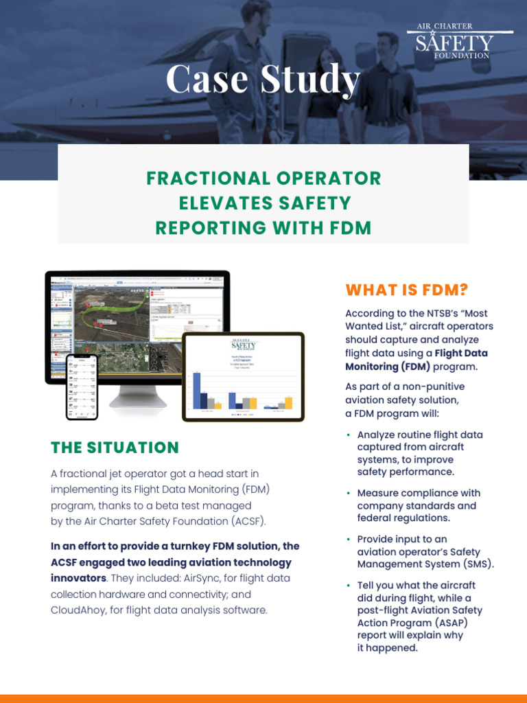 ACSF Flight Data Monitoring Case Study Final | PDF | Flight Recorder | Aviation Safety