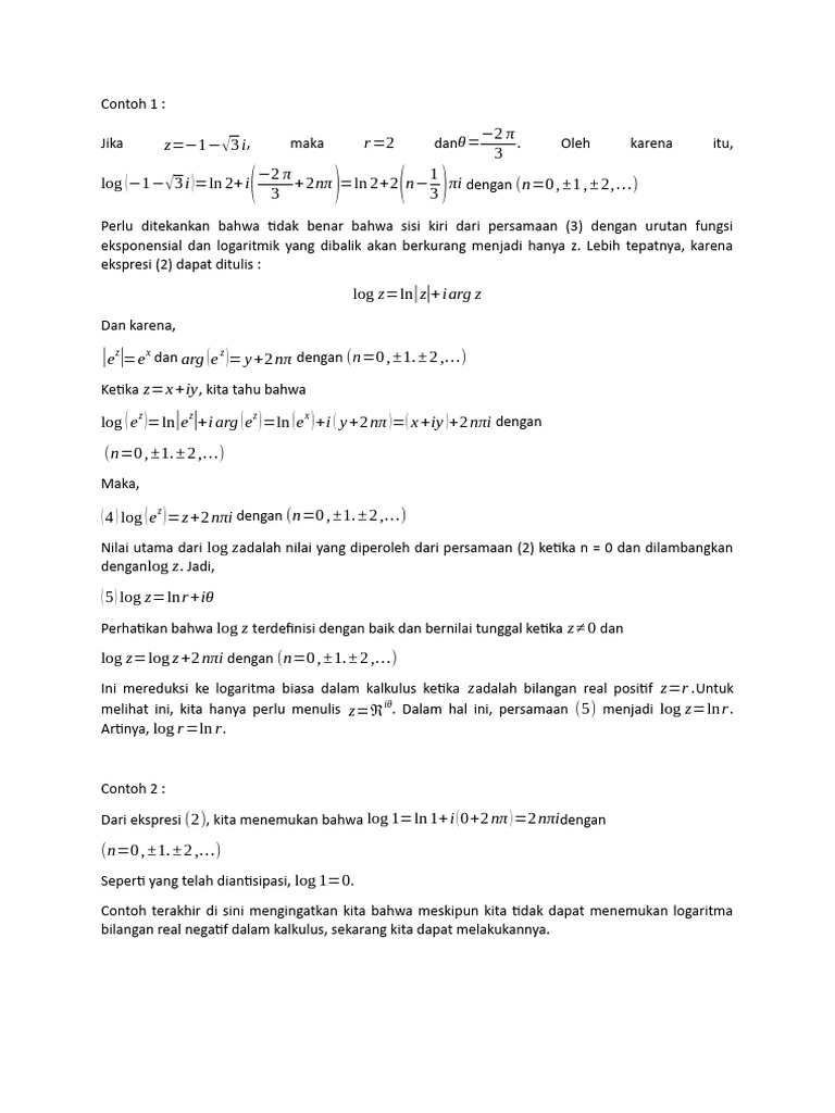 Soal dan Contoh Fungsi Logaritma | PDF | Metode & Bahan Ajar