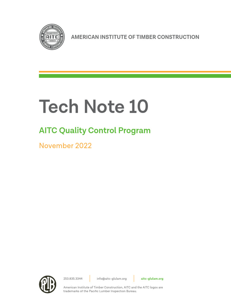 AITC Quality Control Program Overview | PDF | Verification And ...