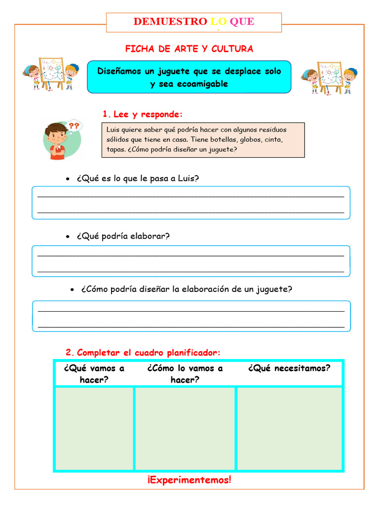 Ficha Arte - Diseñamos Un Juguete | PDF