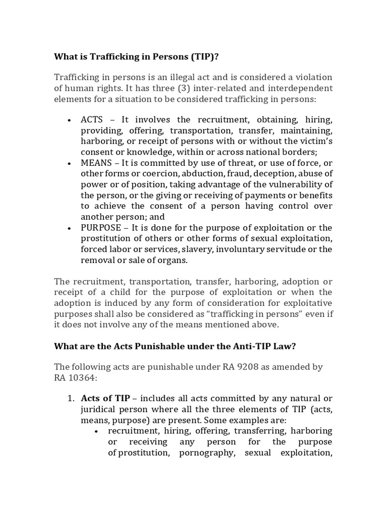 PCW Pamphlet | PDF | Human Trafficking | Sexual Slavery