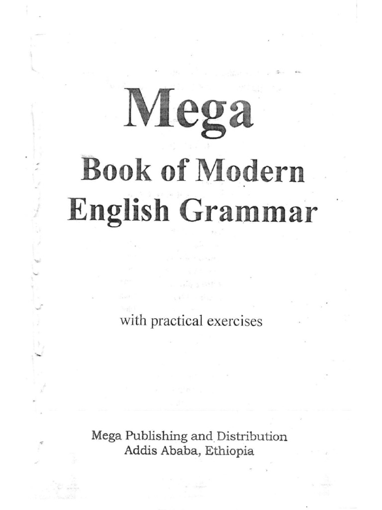 Mega Book of Modern English Grammar | PDF