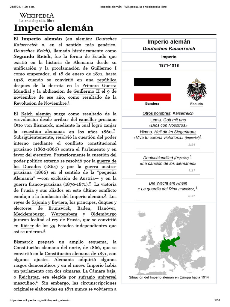 Imperio aleman | PDF | imperio Alemán