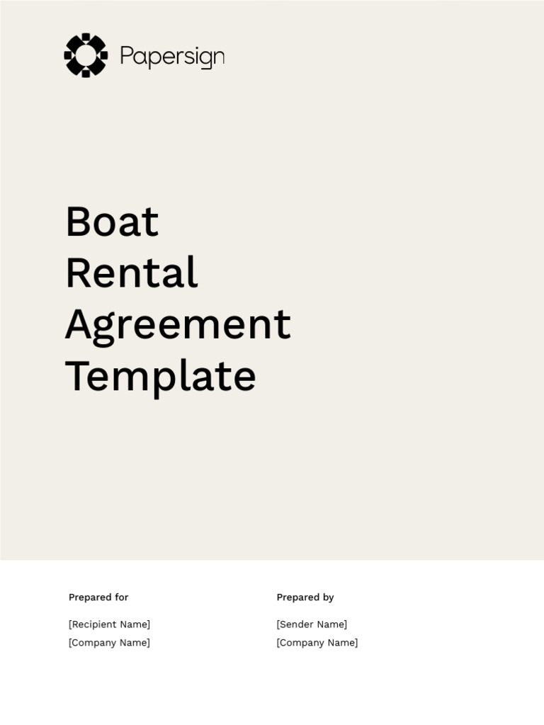 Boat Rental Agreement Template | PDF | Indemnity | Liability Insurance