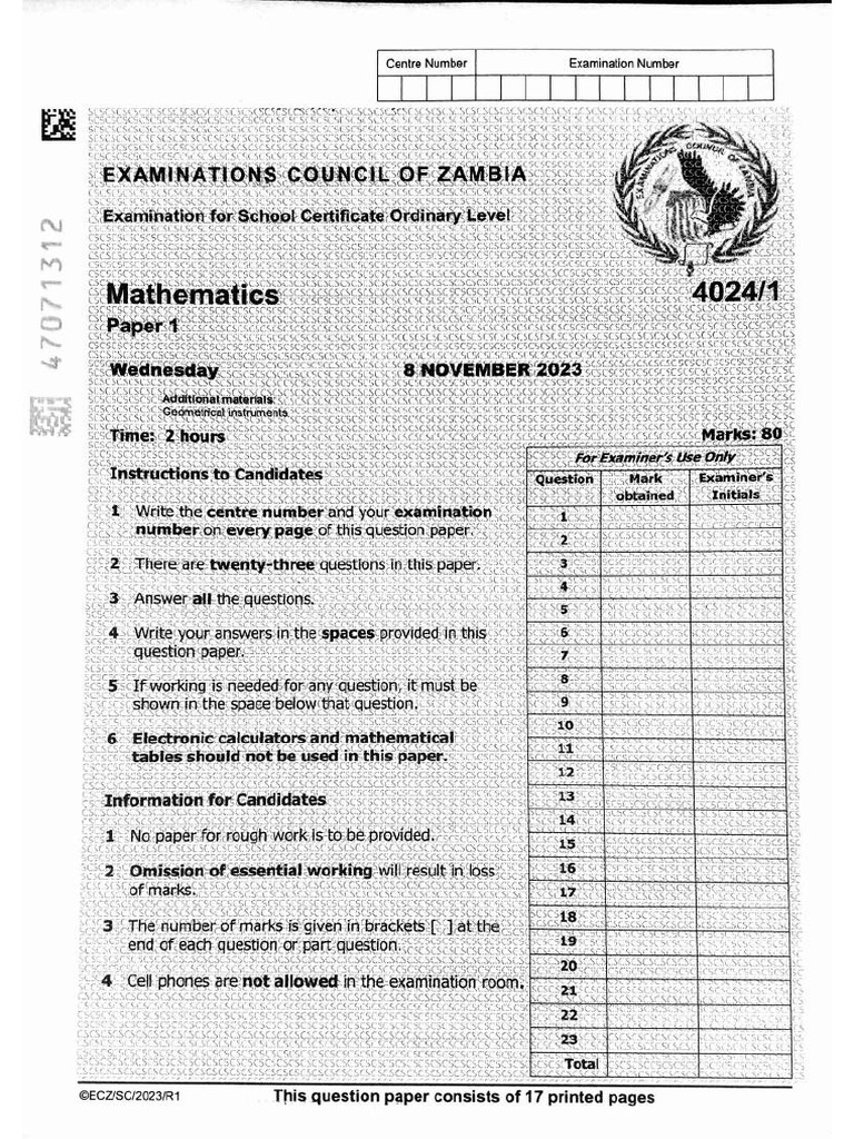 Pdfs - Math P1 2023 G12 | PDF