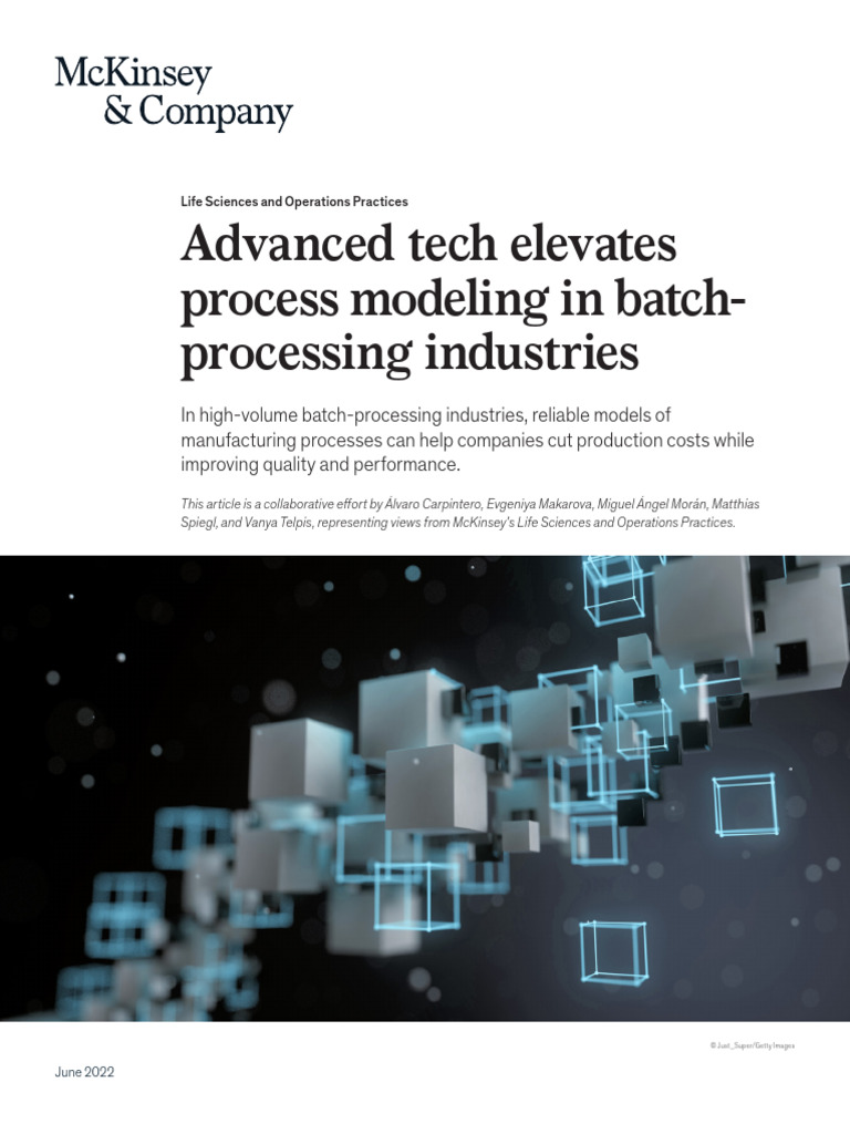 Advanced Tech Elevates Process Modeling in Batch Processing Industries ...