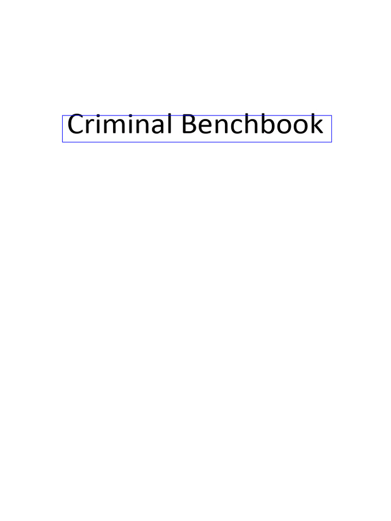 Criminal Benchbook | PDF | Bail | Criminal Procedure In South Africa