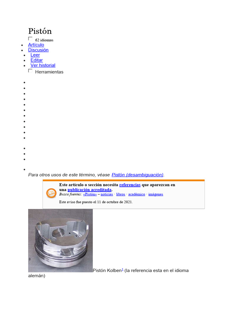 Pistón Descargar Gratis Pdf Pistón Ingeniería Mecánica