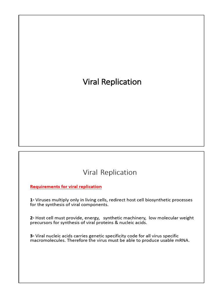 Understanding Viral Replication Process | PDF | Virus | Organisms
