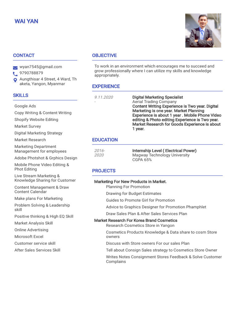Wai Yan - Resume... | PDF | Digital Marketing | Marketing