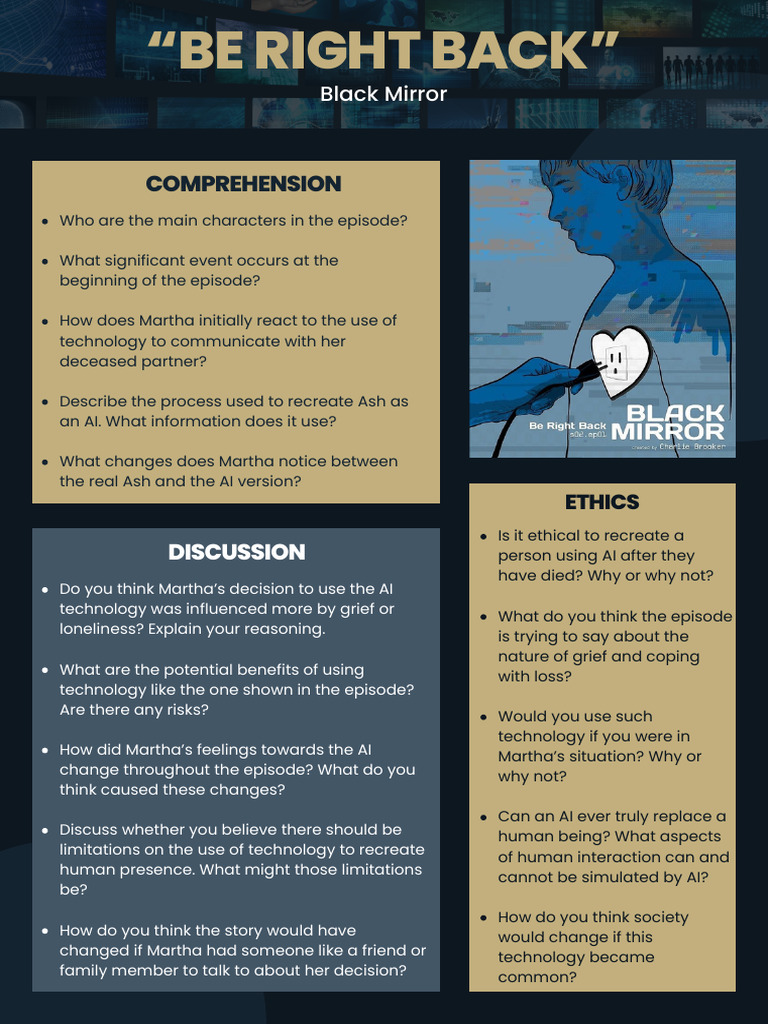 Black Mirror: AI and Grief Analysis | PDF | Games & Activities | Computers