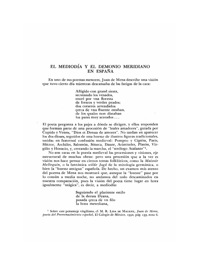 El Mediodia y El Demonio Meridiano en Espana | PDF | Demonios