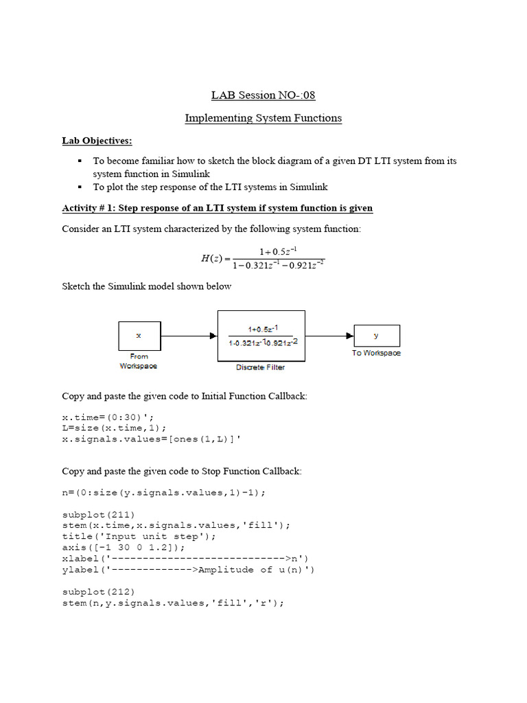 DSP Lab 08 For Class | PDF | Computer Engineering | Software Engineering