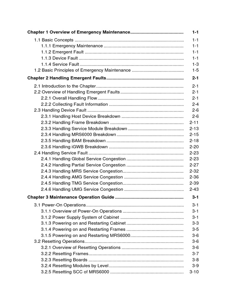 SoftX3000 Emergency Maintenance Manual | PDF | Computer Network | Computing