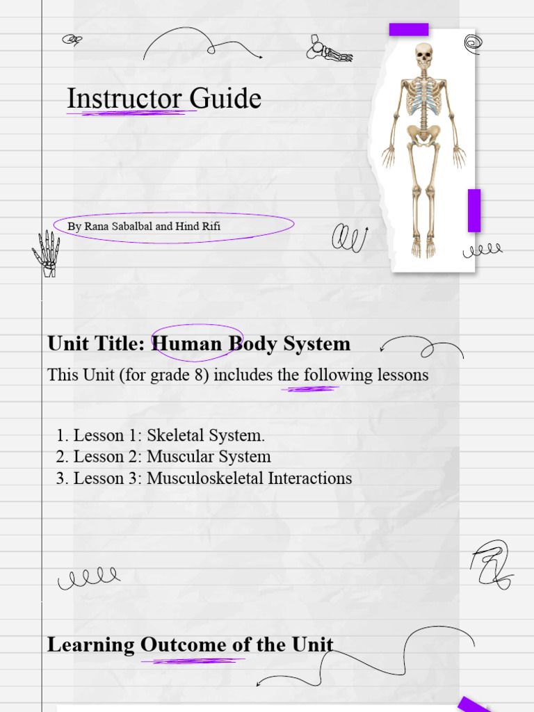 Anatomy Lesson Realistic Skeleton For Education by Slidesgo | PDF ...