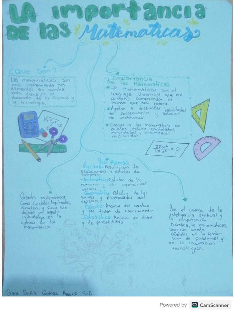 Mapa mental del día de las matemáticas | PDF
