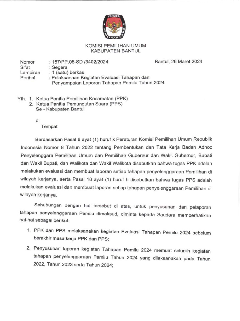 187 SD Penyusunan Laporan PPK PPS | PDF