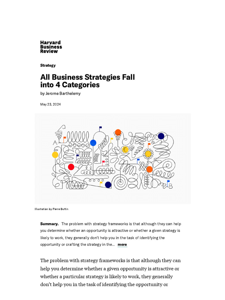 Business Strategy Categories | PDF | Retail | Best Buy