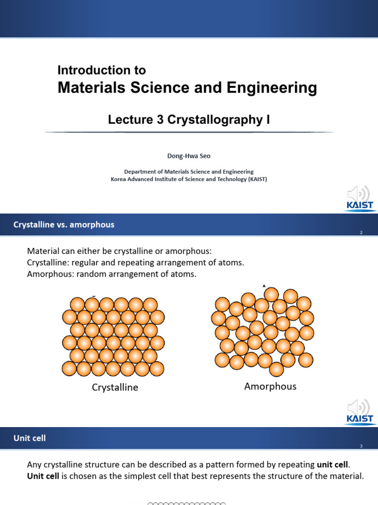 Crystallography Basics for Students | PDF | Crystal Structure ...