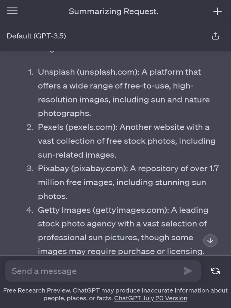 Summarizing Request | PDF