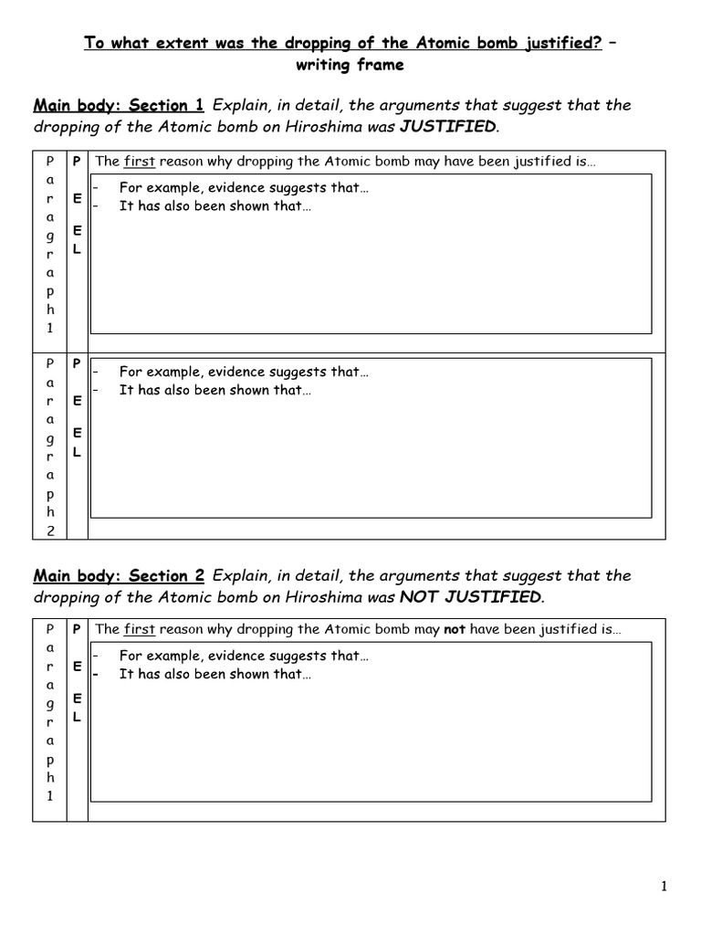 Writing-Frame-For-Atomic-Bomb-Assessment - Docx - Google Docs | PDF ...
