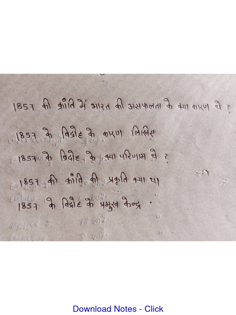 1857 Ki Kranti Handwritten | PDF | Computers