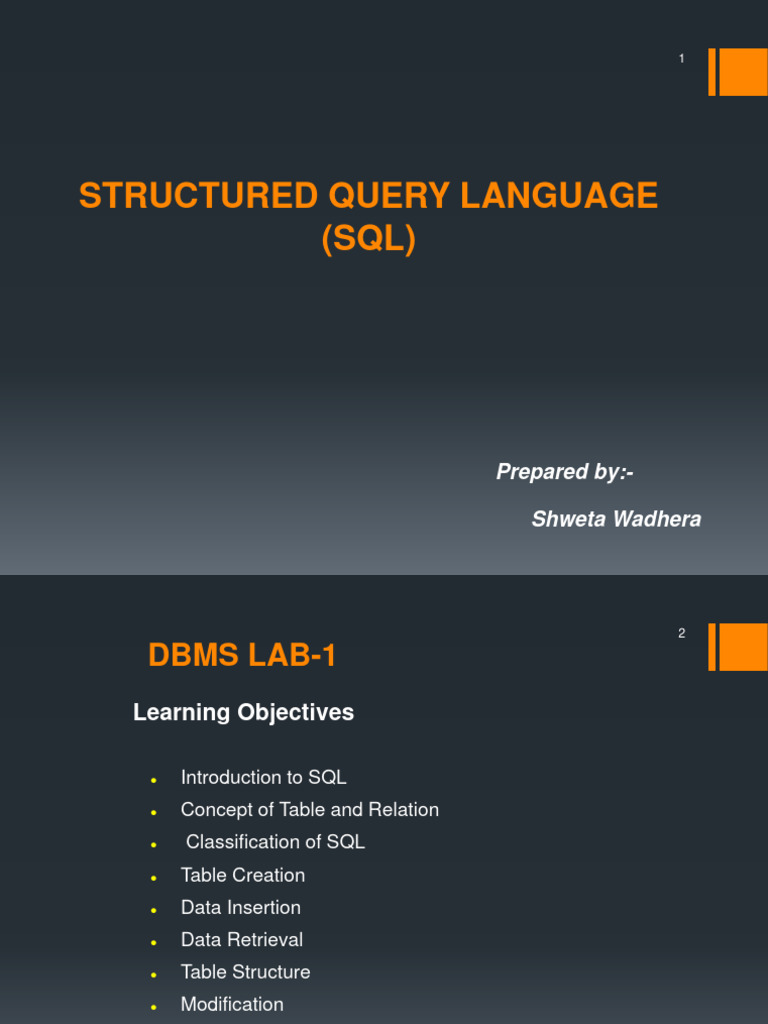 SQL Part1 | Download Free PDF | Sql | Databases