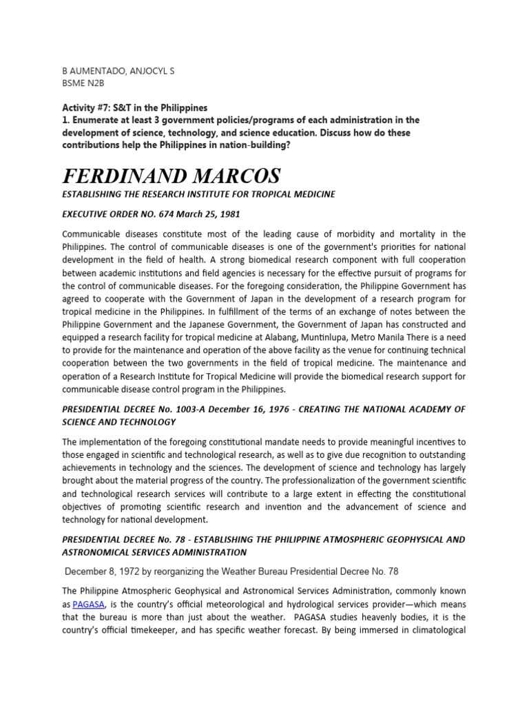 STS Activity 7 | PDF