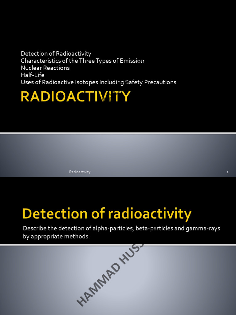 25 Radioactivity Notes | PDF | Radioactive Decay | Ionizing Radiation