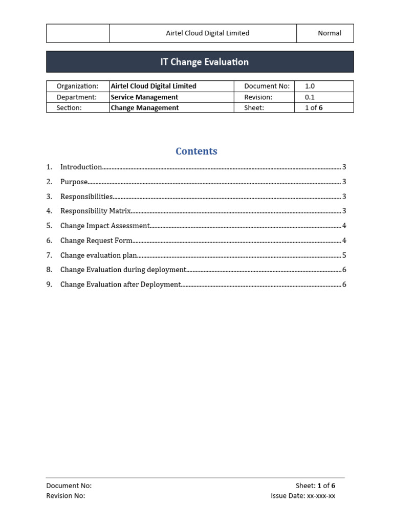 IT Change Evaluation | PDF | Life Cycle Assessment | Evaluation